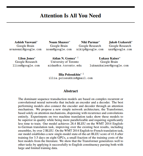 '트랜스포머' 창시자 8명 모두 구글 퇴사...스타트업 준비