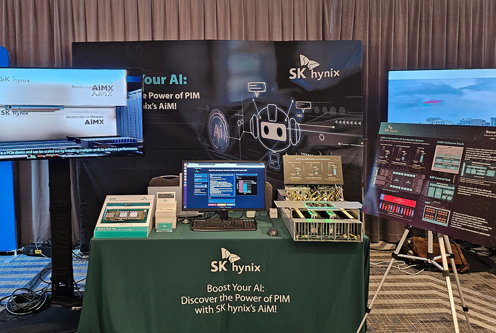 SK하이닉스, 생성 AI 가속기 카드 ‘AiMX’ 최초 공개