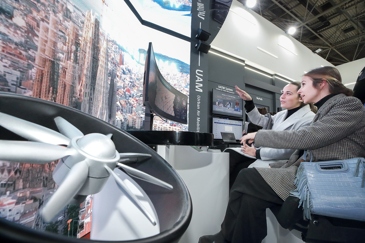 KT, MWC서 UAM 운항 안전 확보 기술 선보여